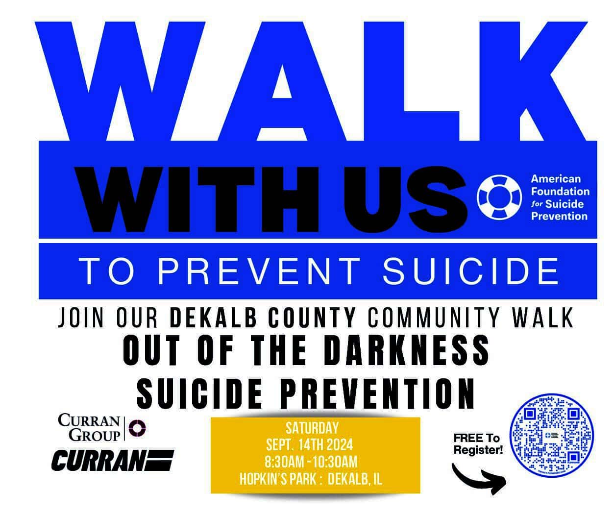 Curran Supports Suicide Prevention | Community Engagement Efforts